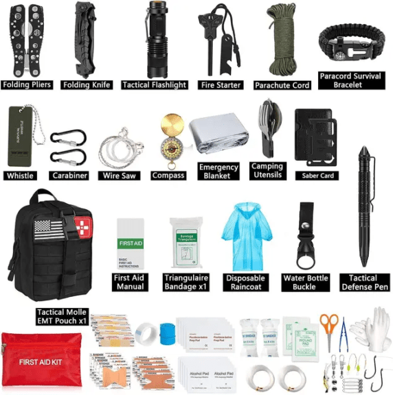 Emergency Survival Kit And First Aid Kit Professional Survival Gear SOS ...
